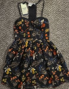 American Rag | Dresses | American Rag Womens Floral Crochet Dress Sz M ...